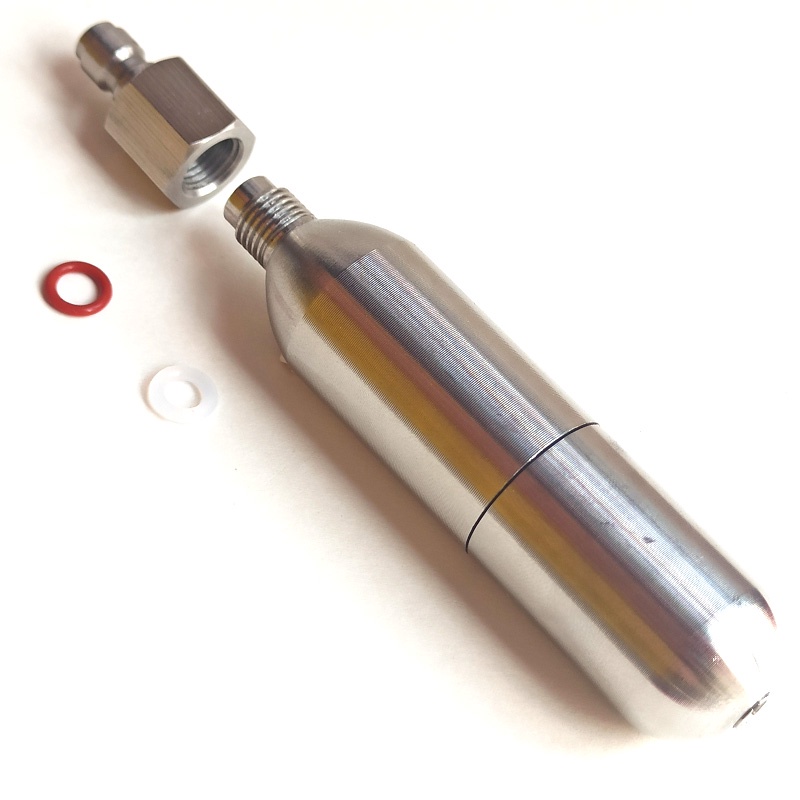 Paintball PCP Stainless Steel CO2 Cartridge Inflatable Kit Charging ...