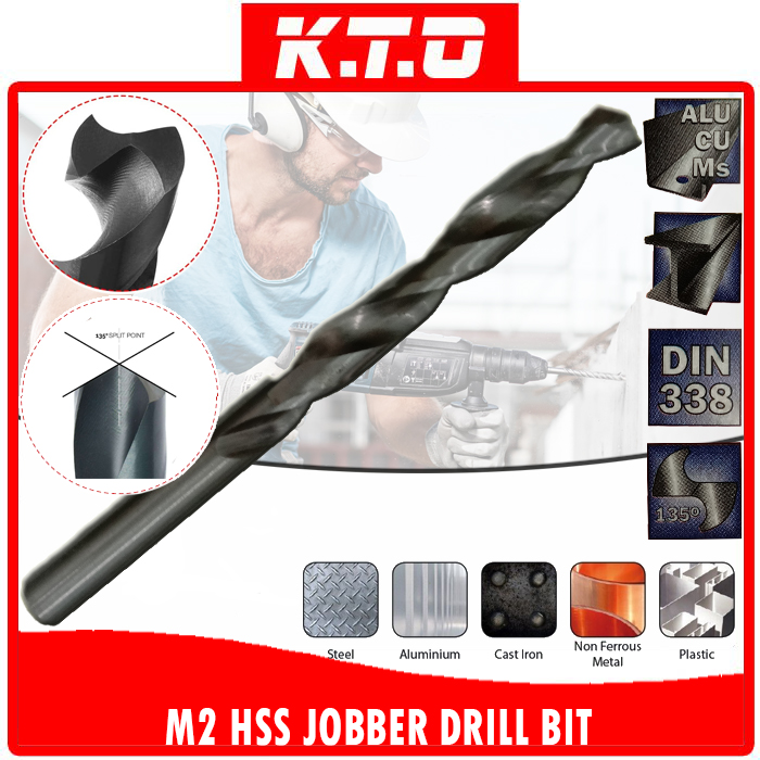 ( 0.8MM - 6MM ) 1BOX GOOD QUALITY HSS M2 FULLY GROUND TWIST JOBBER ...