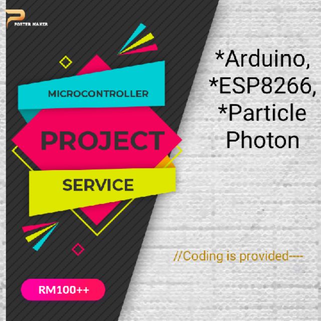 Project Services Using Arduino, ESP8266, Particle Photon | Shopee Malaysia