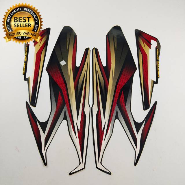 Striping list of 2005 yamaha rx king body stickers, black, full set ...