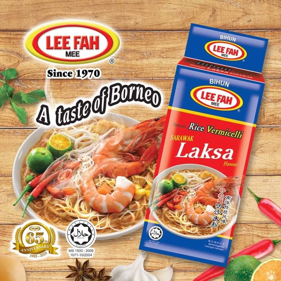 [Halal] LEE FAH Mee Instant Bihun Laksa Sarawak (4 servings × 80g ...