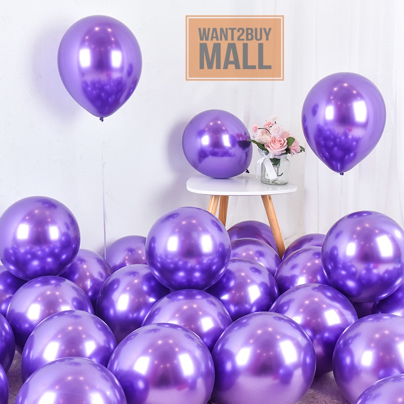 10 Inch High Quality Metalic Metallic Color Shining Chrome Latex Balon ...