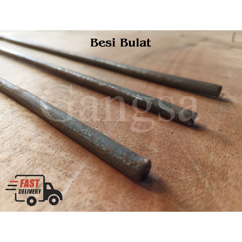 Round Bar Mild Steel (Black Shaft) / Besi Bulat 5 MM 5.5 MM (R5 & R5.5 ...