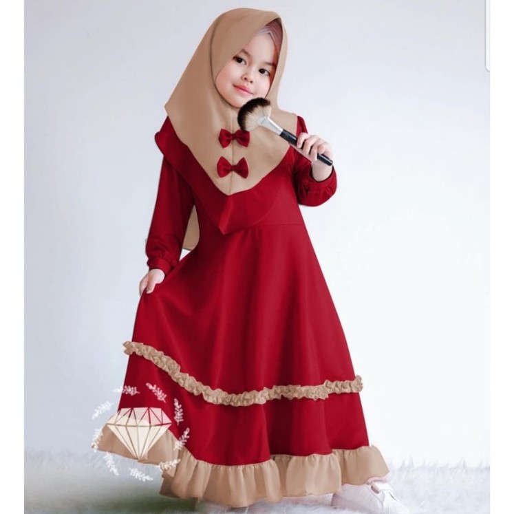Calya Jersey children's gamis / girls' gamis 1-8 years old / SAEFA ...