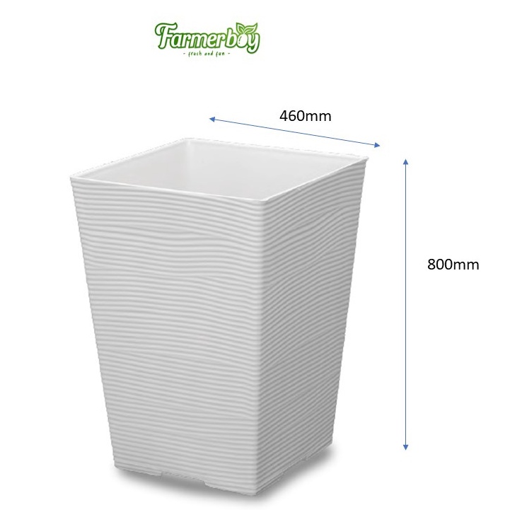 FELTON Square Flower Pot FBL 2517 DIAMETER 46 CM GARDENING FLOWER POTS ...