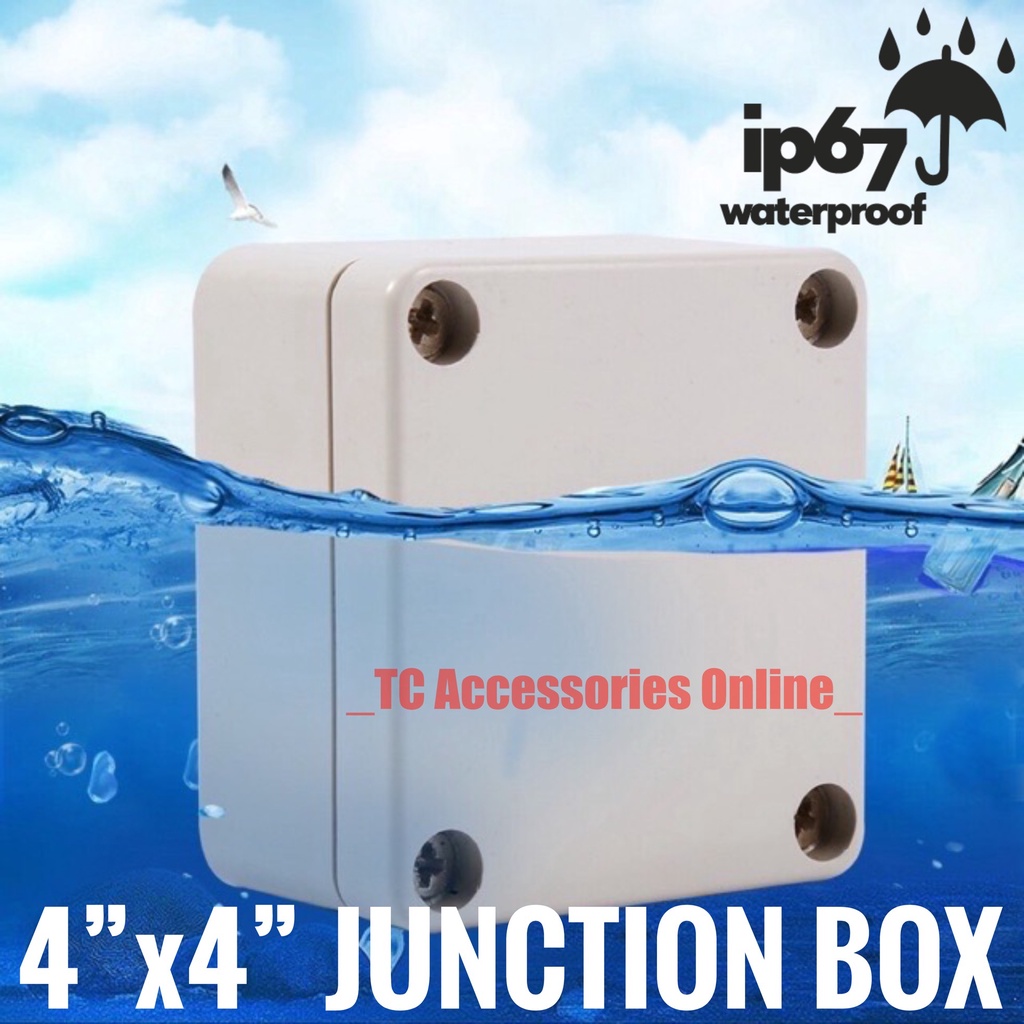 4x4 Junction Box Waterproof Suitable for cctv installation use 4" x 4 ...