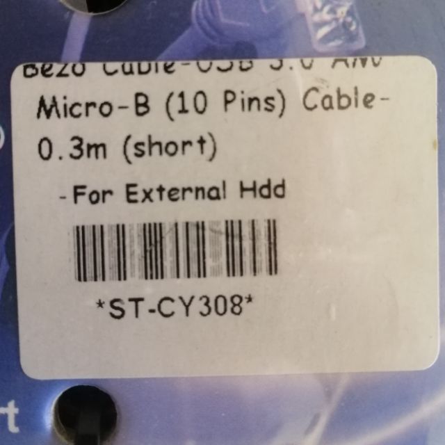 Bezo USB 3.0 AW MICRO - B 10 PIN CABLE 0.3M | Shopee Malaysia