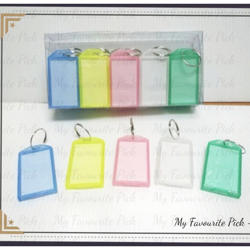DASH solid translucent color key chain with tag DH-017(box/25pcs ...