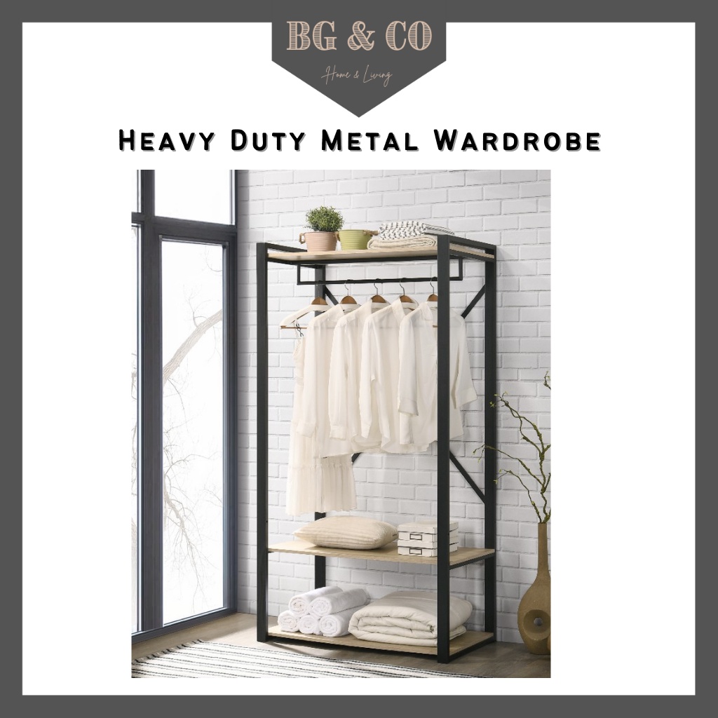 TARYN Heavy Duty Hanging Wardrobe Clothes Storage Clothes Organizer ...