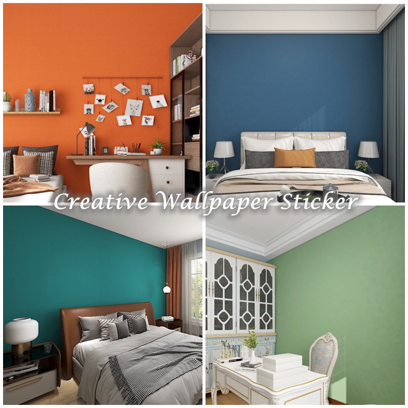 (45cm x 10m) Plain Pure Colour Design PVC Wallpaper Sticker Self ...
