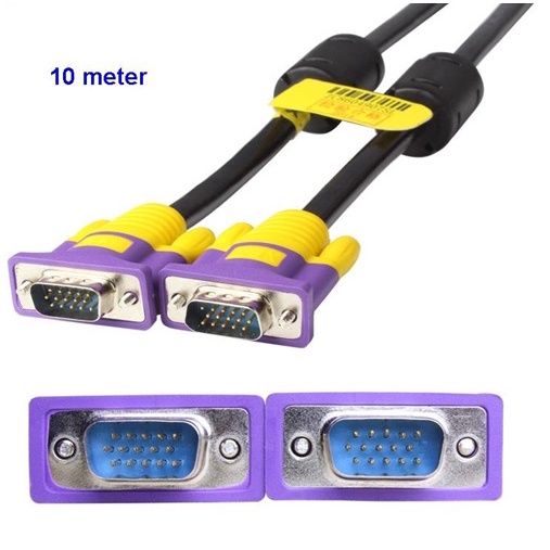 Cable VGA 36 Length 1.5M 3M 5M 10M 15M 20M 30M (MALE TO MALE) | Shopee ...