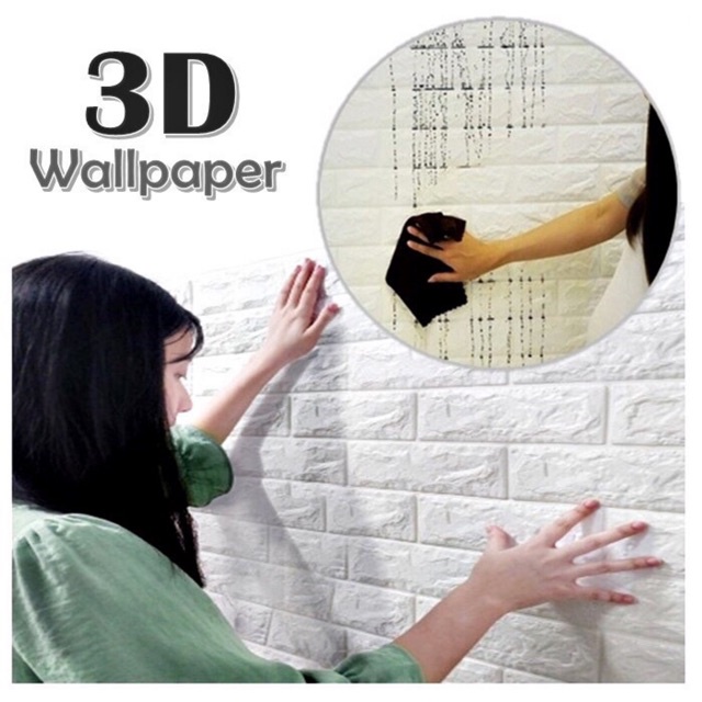 Shopping 1Pcs 3D Wallpaper Sticker DIY Self Adhesive Anti Tape Wall ...