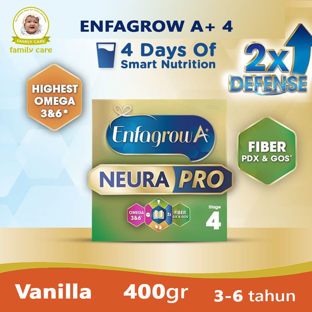 Enfagrow A + 4 Vanilla Vanilla Milk Box 400g / 400 g | Shopee Malaysia