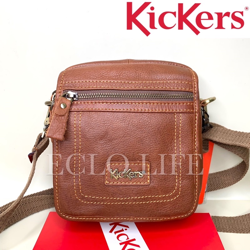 Kickers Sling Bag Pouch Bag Genuine Leather 100% Original [87352 I ...