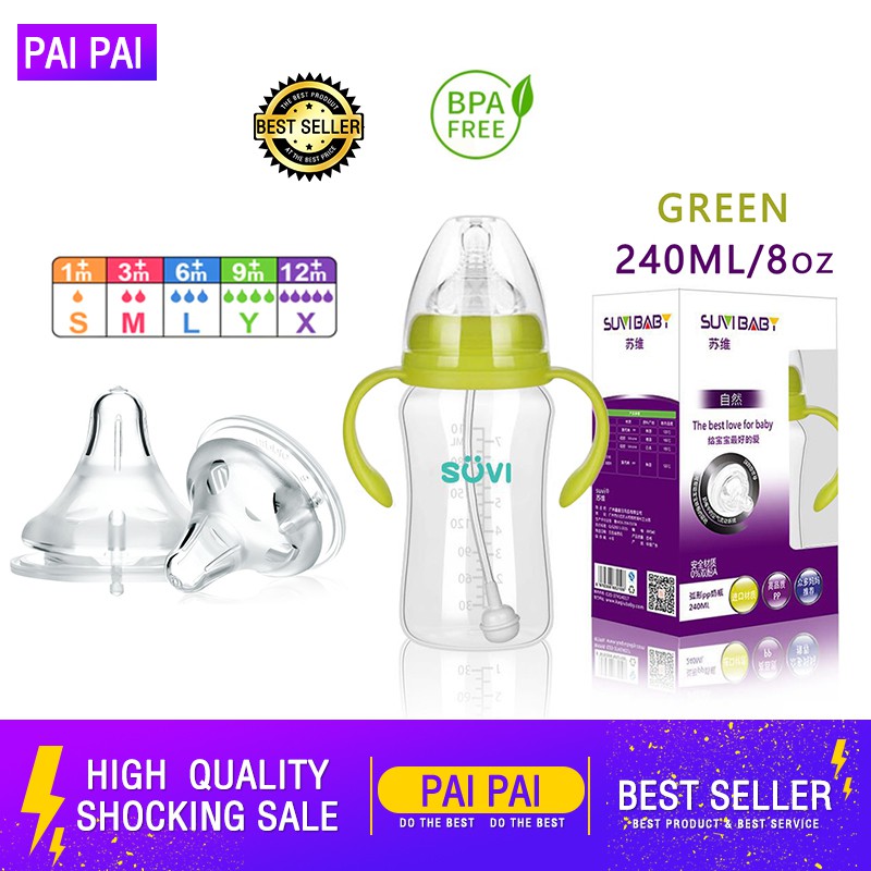 Botol Susu Feeding Bottle Wide Neck Baby Feeding Bottle Nursing ...