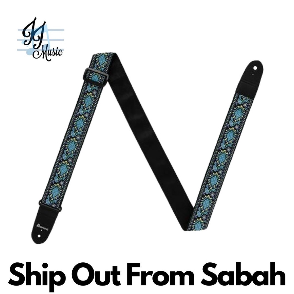 Ibanez GSV50-P1 Vintage Style Strap, Light Blue (GSV50P1 / GSV 50 ...