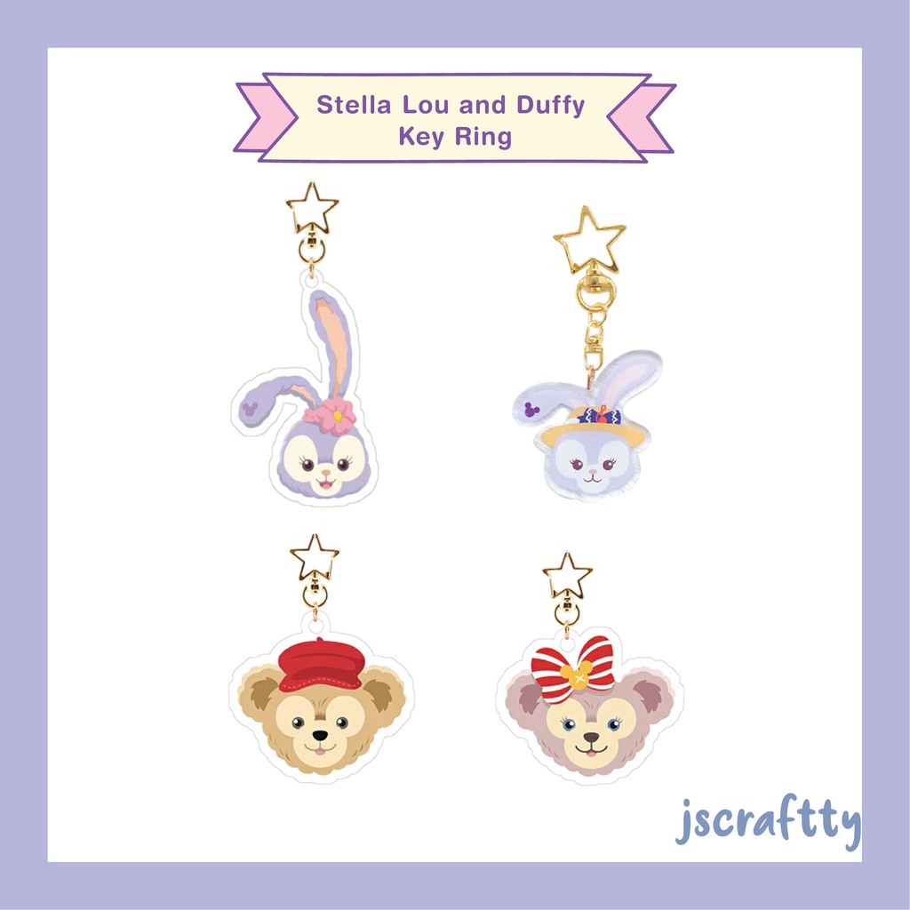 Stella Lou and Duffy acrylic Key Ring Cute Ready Stock | Shopee Malaysia