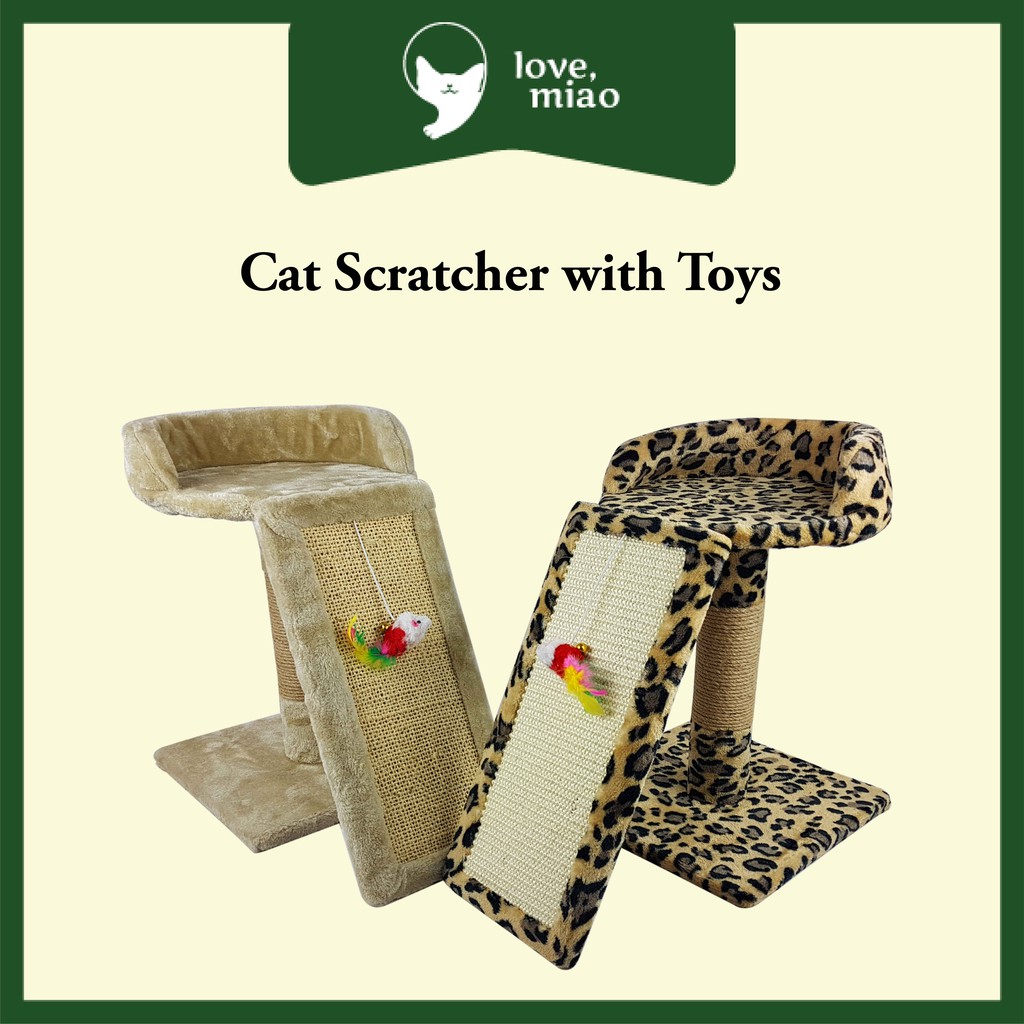 Cat Tree Playground Scratcher with Mouse/ Cat Bed Scratcher/House Toy ...