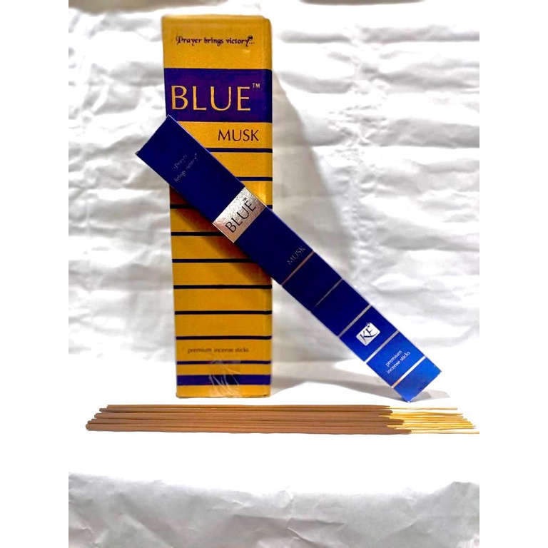 BLUE MUSK PREMIUM INCENSE LONG STICK ( Lighting For 2.30hrs to 3.00hrs ...