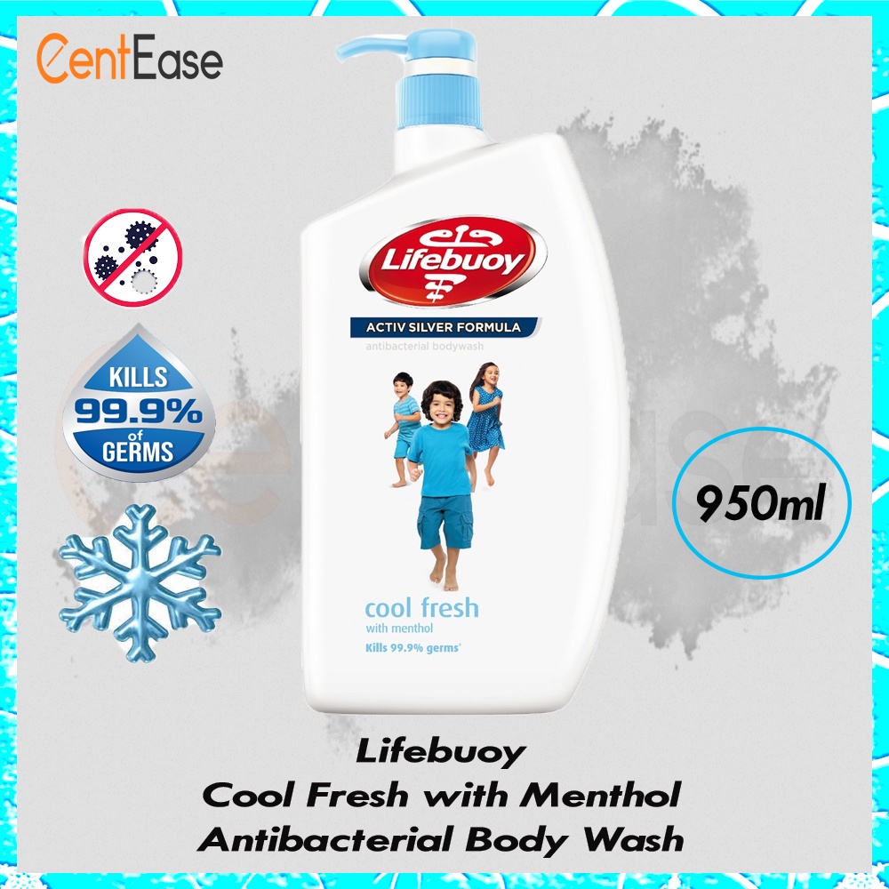 Lifebuoy Cool Fresh with Menthol Antibacterial Body Wash 950ml | Shopee ...