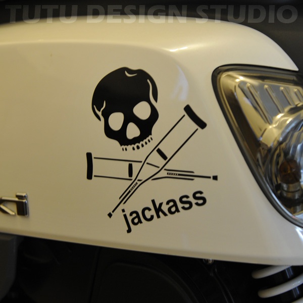 JACKASS MMJ tide brand car skeleton skeleton electric motorcycle ...