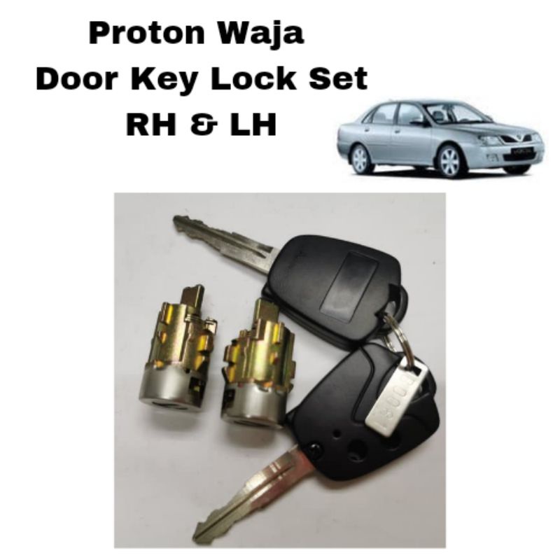 Proton Waja Door Key Lock Set (RH & LH) | Shopee Malaysia