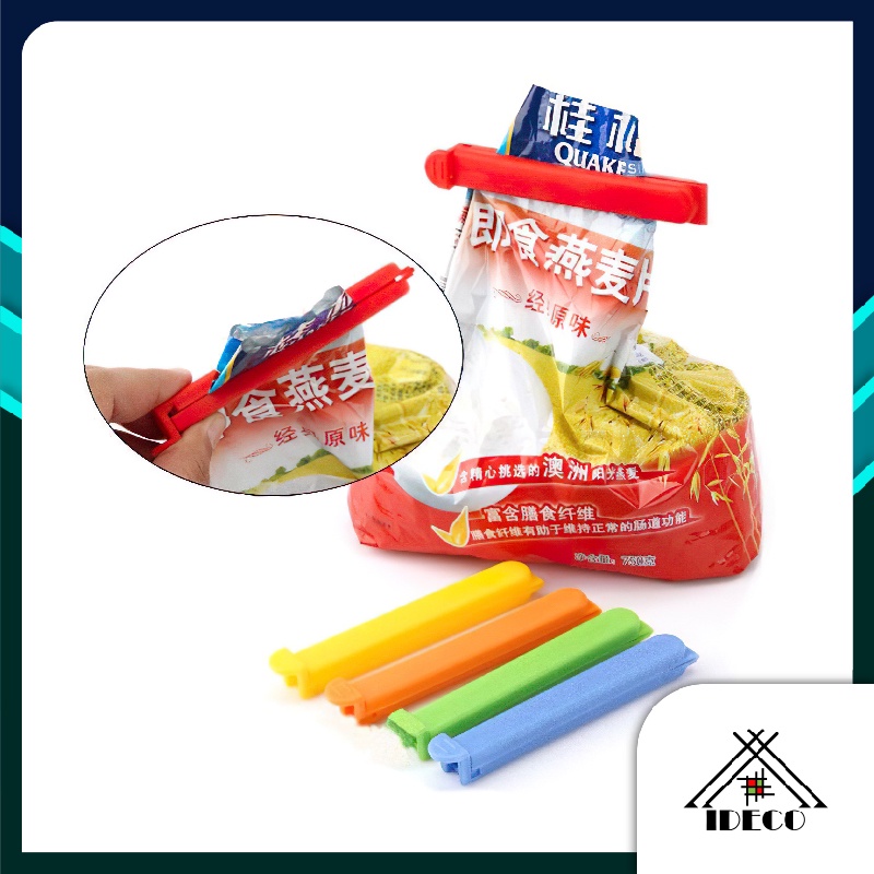 iDECO 5PCS FOOD CLIP Portable Storage Food Snack Seal Sealing Bag Clips ...