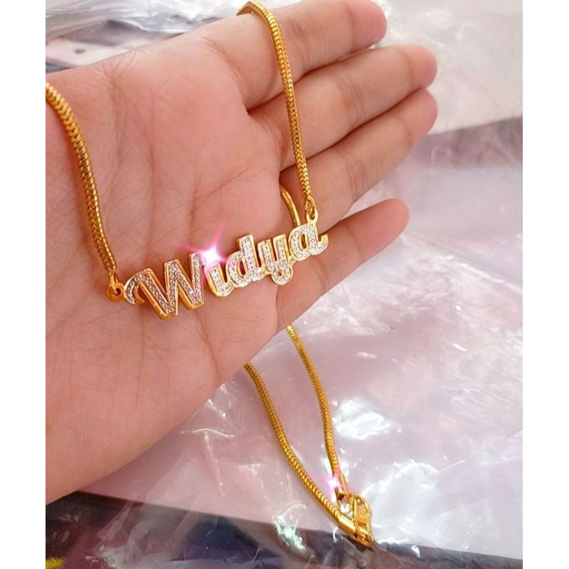 Rantai Leher Ukir Nama | Shopee Malaysia