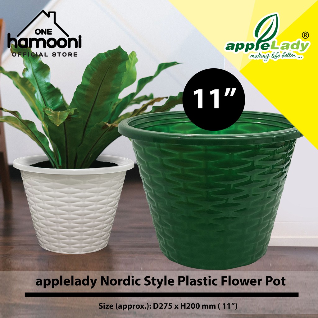 [PROMO-Buy 2 at RM11.90] Applelady 9.5" 11" Rattan Nordic Flower Pot ...