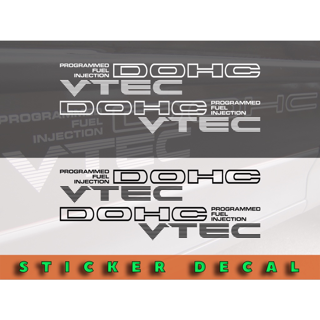 DOHC VTEC Car Side Door Custom Stickers Replacement For Honda Accord ...