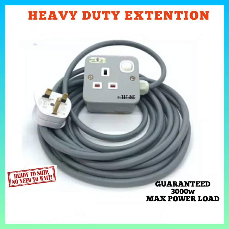 Heavy Duty Single Socket Extension Metal Clad 1 Gang 13A Socket ... Heavy Duty Single Socket Extension Metal Clad 1 Gang 13A Socket ...