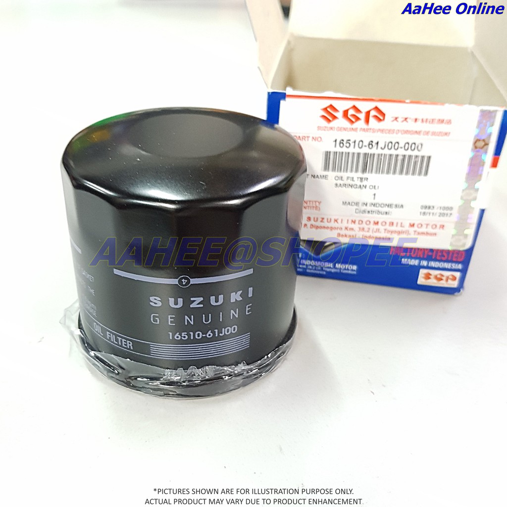 Suzuki Genuine Parts 16510-61J00 Oil Filter Original for Alto Swift SX4 ...