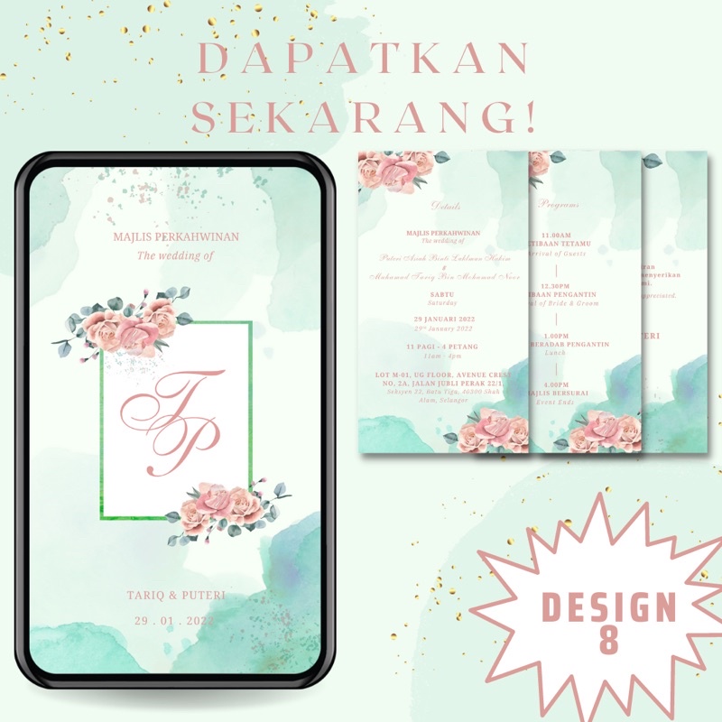 Kad Kahwin Digital Version 1 - Digital Wedding Invitation Card | Shopee Malaysia