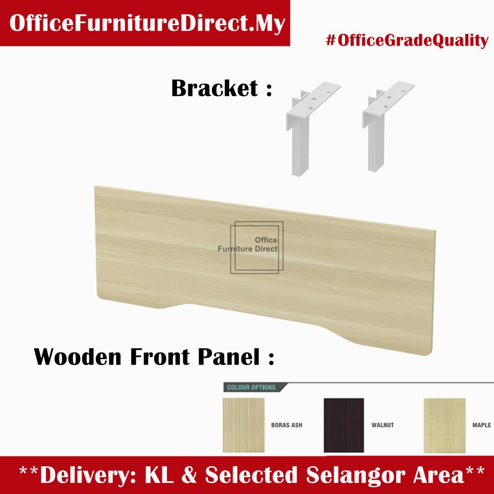Wooden Modesty Panel Front Panel with 2 Hanging Bracket For Home Office ...