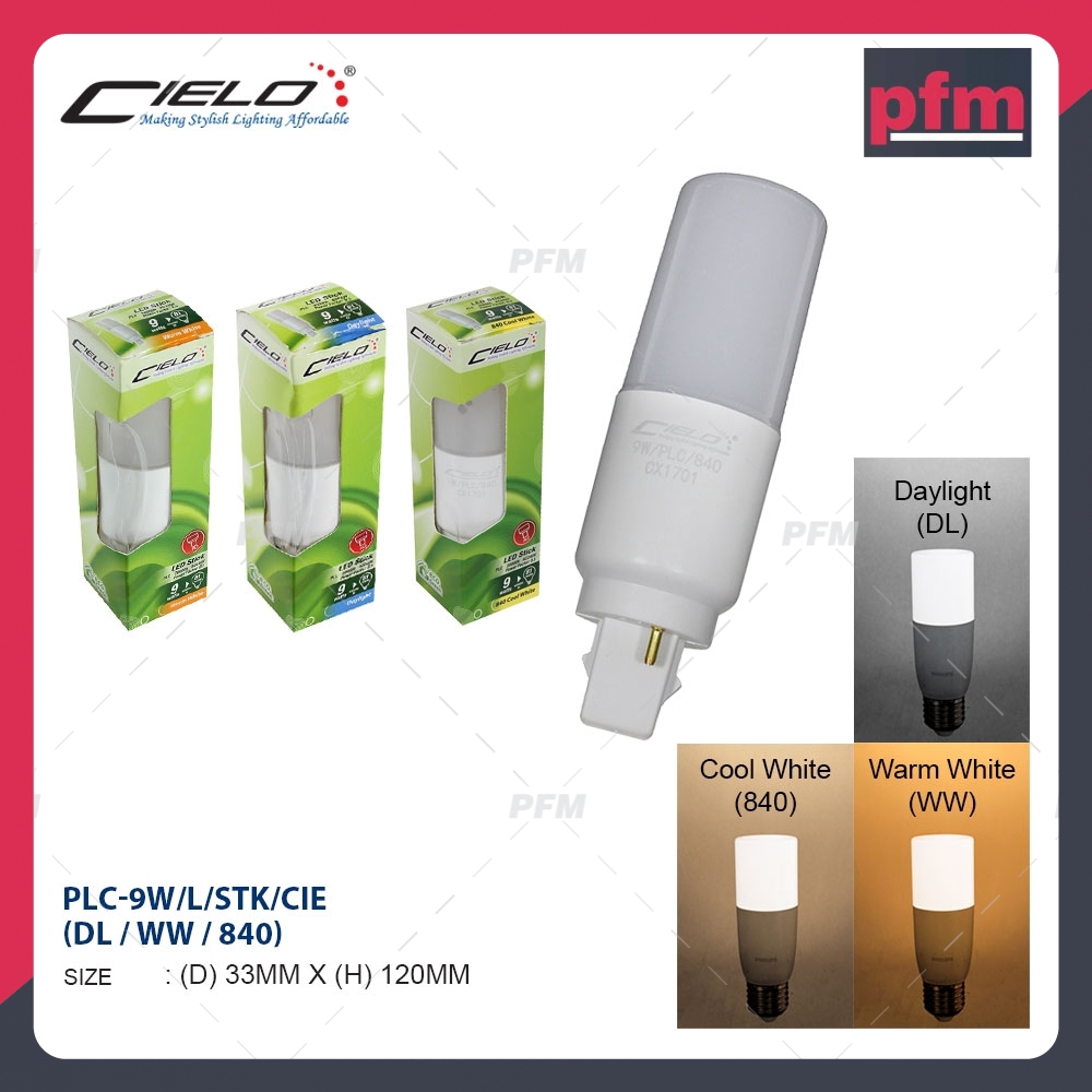 CIELO 9W/15W PLC LED STICK BULB | Shopee Malaysia