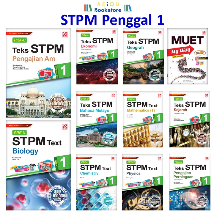 [AEiOU] Buku Teks STPM Semester 1 (Pra-U Teks STPM Penggal 1)Pengajian Am,MUET,Sejarah,Geografi ...