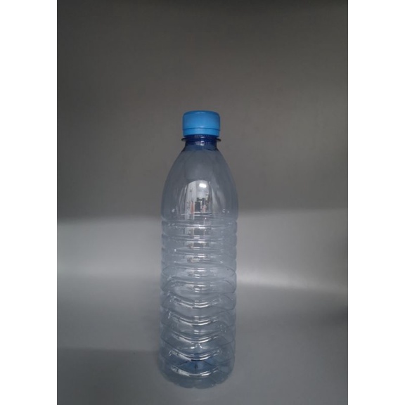 500ml empty bottle With wave design / 500ml botol kosong biru penutup ...