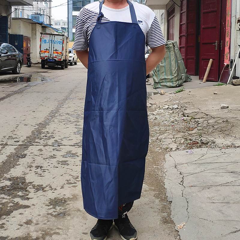 Apron Dapur Apron Kalis Air dan Minyak PVC Mudah Tanpa Lengan Apron ...