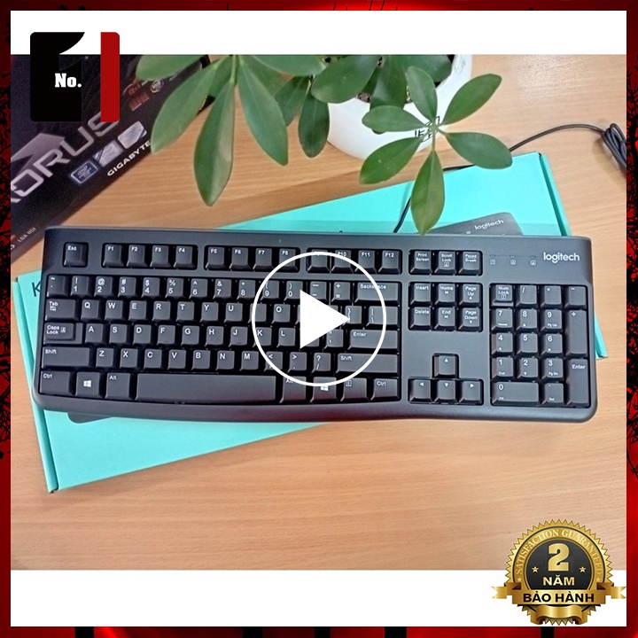 Logitech K122 Computer Keyboard Wired Office Pc Laptop Computer ...