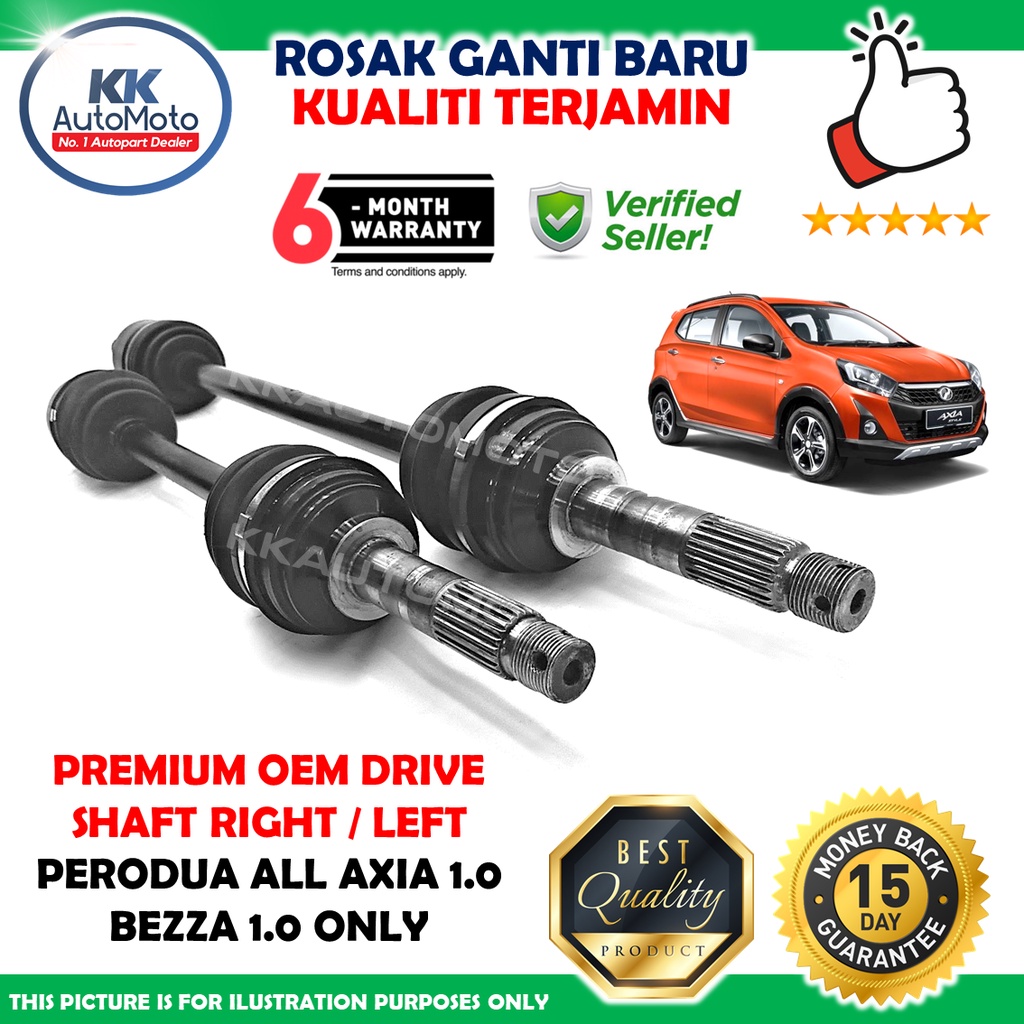 Perodua All Axia 1.0 Bezza 1.0 Only - Premium High Quality OEM Drive ...