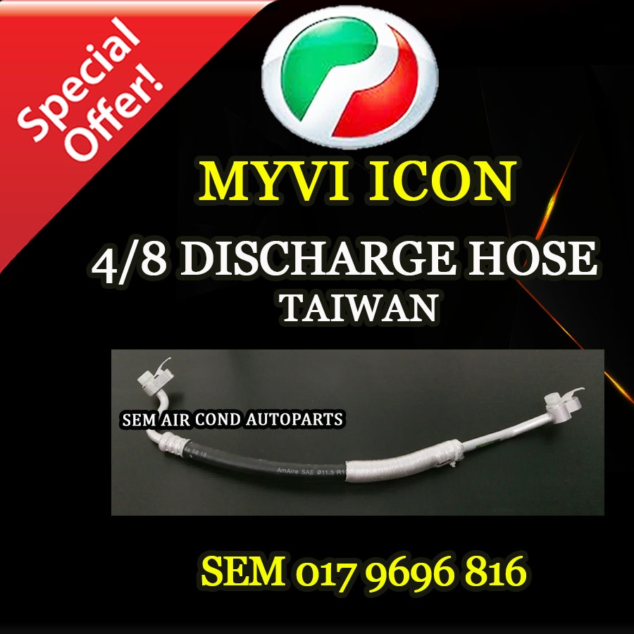 PERODUA MYVI ICON OEM TAIWAN NEW 4/8 DISCHARGE HOSE/ HOS (CAR AIRCOND ...