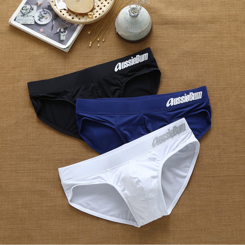 Men's underwear ice silk comfortable mesh breathable aussiebum | Shopee ...