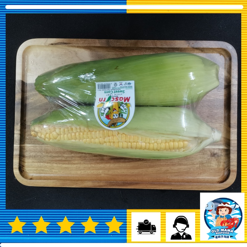 Mascorn Fresh Super Sweet Corn / 甜玉米整条 (2pcs/pk) Jagung Manis - Old ...