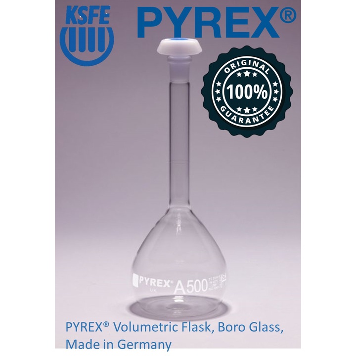 Pyrex Volumetric Flask Class A, Original from UK [Ready Stock] | Shopee ...