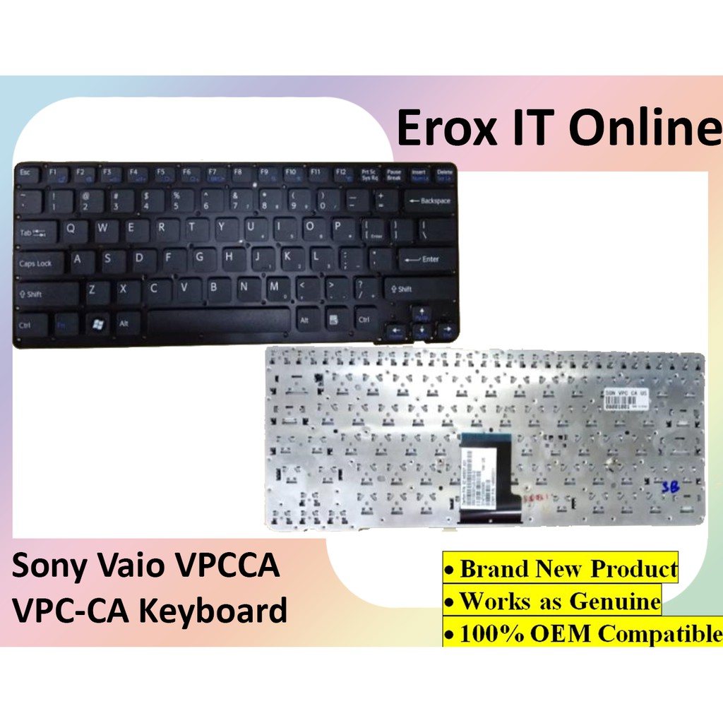 Sony Vaio SB CA SC SD Series Keyboard VPC-C14 VPC-CA VPCCA PCG-61711W ...