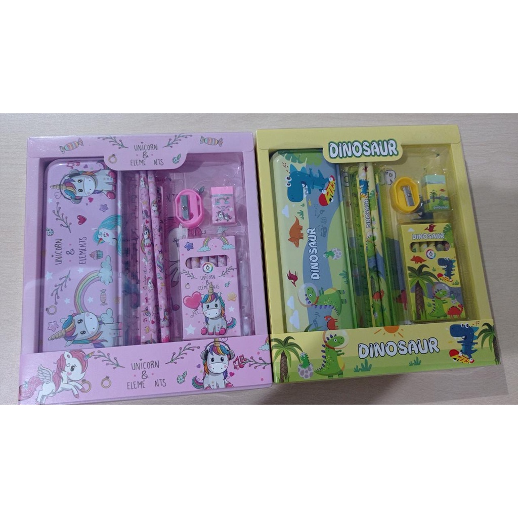 Study Set + (Fancy Character Crayon) - 8015 | Shopee Malaysia