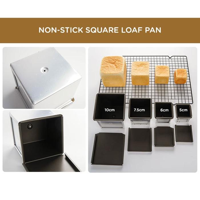 Non-stick Cube Loaf Pan (with Lid) | Shopee Malaysia