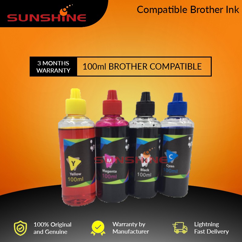 Brother Compatible Refill Ink (BKCMY) J100/J105/J200/J2320/J2720/J3520 ...