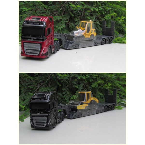 Maisto Volvo Trailer Truck With Volvo Wheel Loader / Volvo Padfoot Drum ...