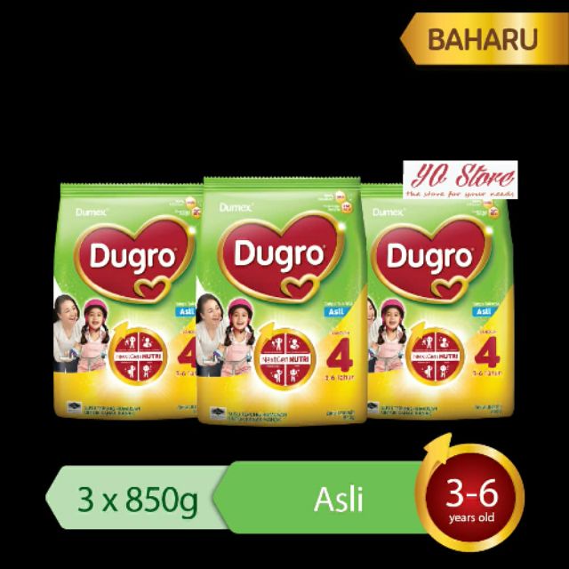 Dumex Dugro 4 (Original) 850gmx3 | Shopee Malaysia